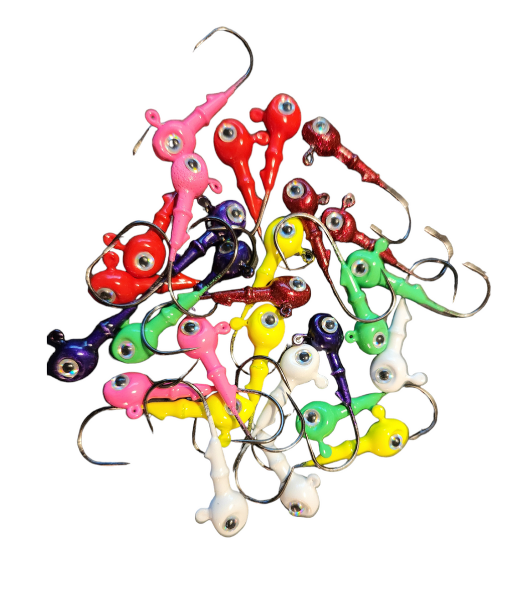 1/8 oz. Perch Head Jigs – Hard Head Custom Baits